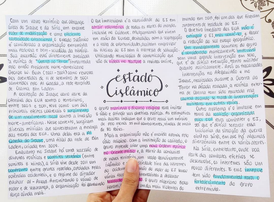 Veja os esquemas e resumos mais bonitos da internet | Guia do Estudante